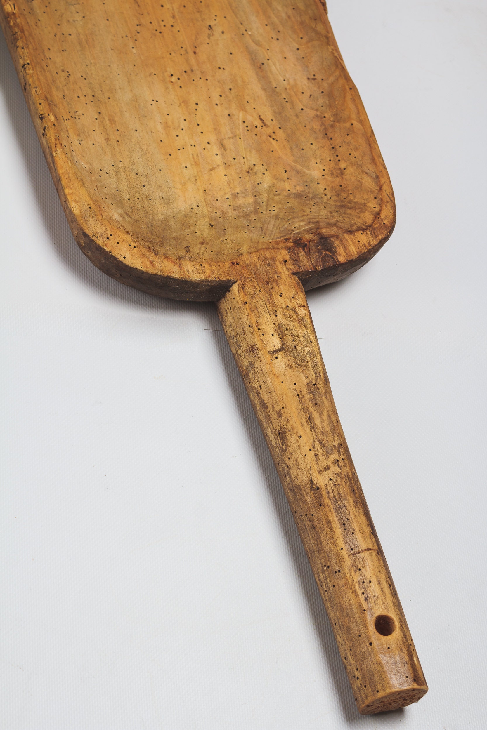 Pala de madera antigua Primitiva Mano Tallada Vintage | Etsy