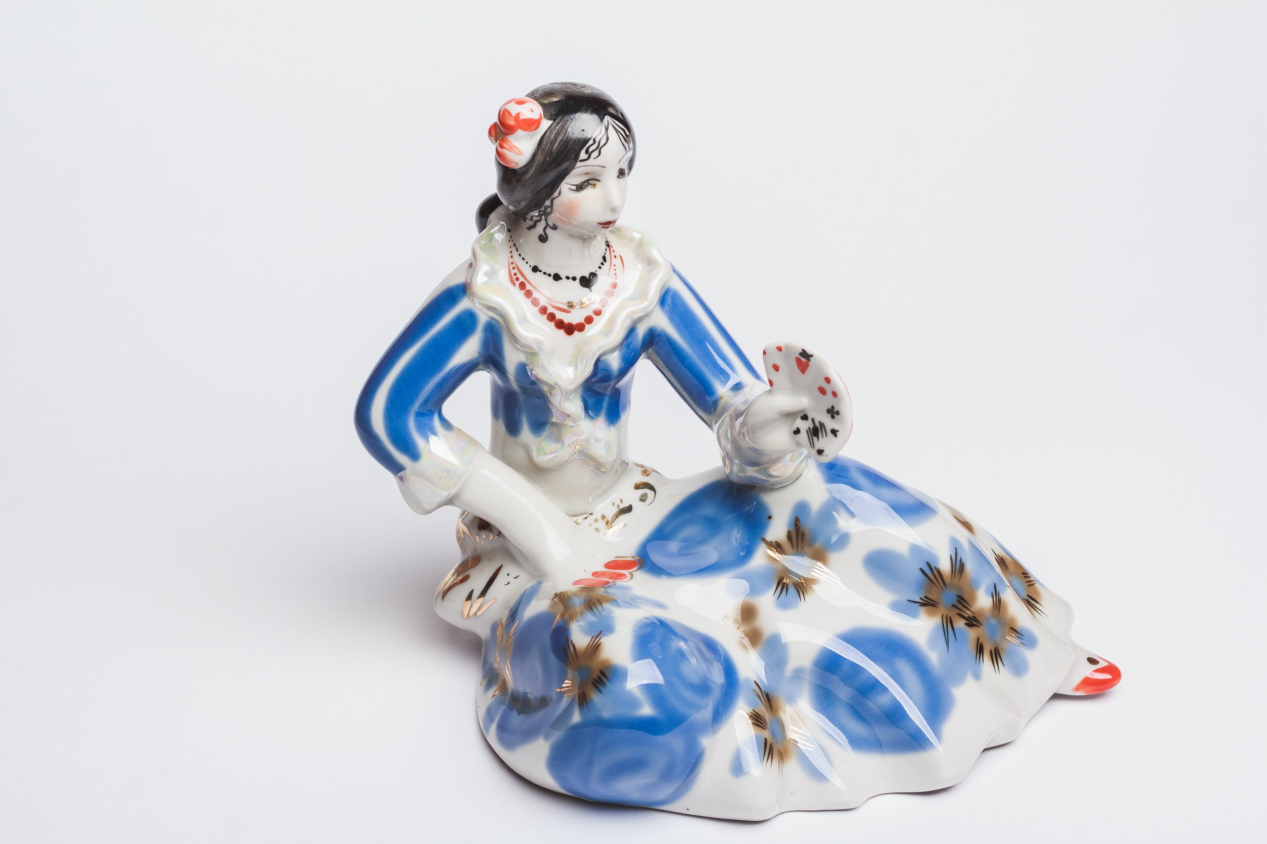 Gypsy Woman Figurine Porcelain Sculpture Collectible Woman - Etsy UK