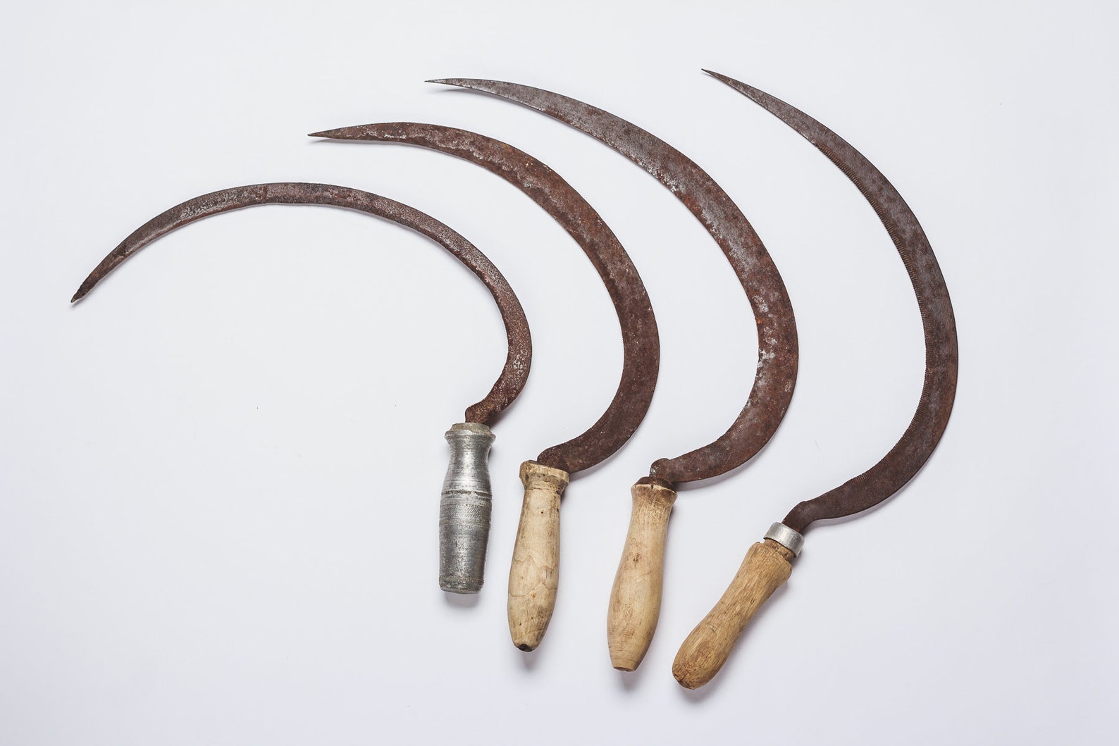 Antique Rusty Metal Sickle Primitive Tool European Country Culture ...