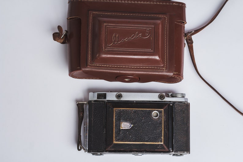 Vintage camera Moscow 5 Antique photo camera Folding camera | Etsy