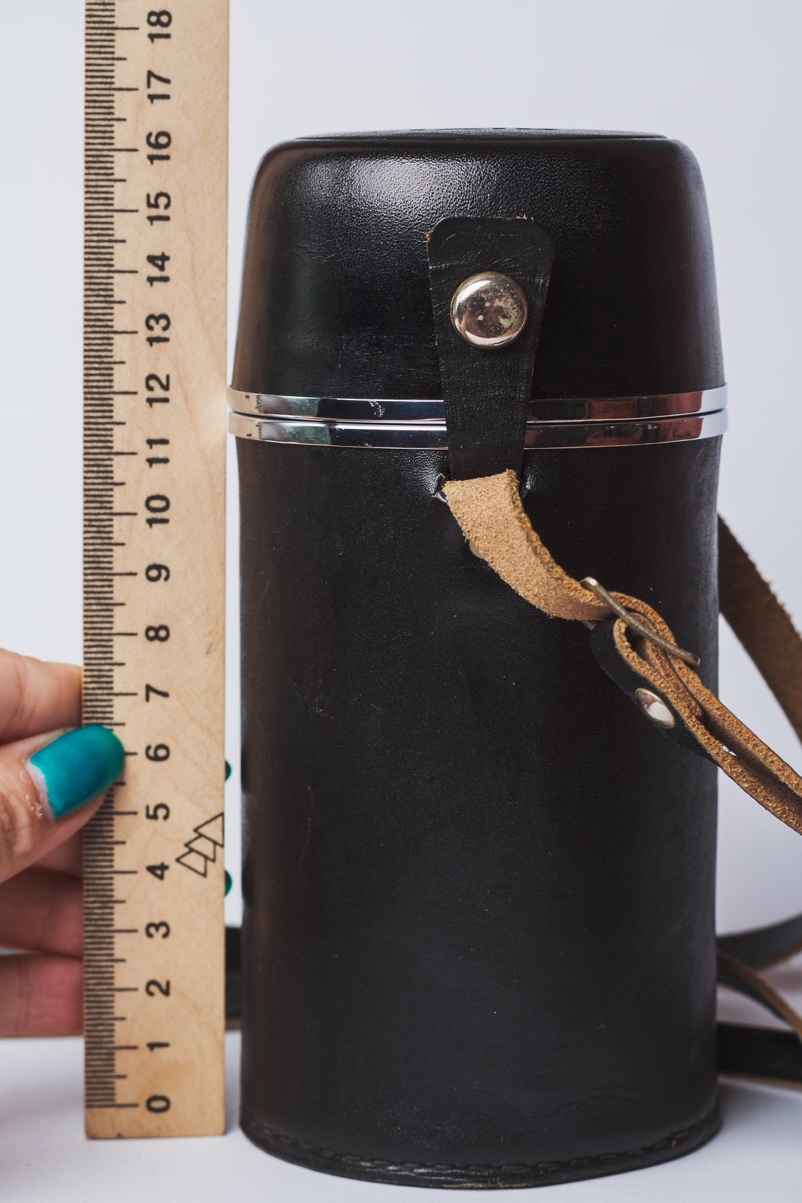 Vintage Black Leather Case Thermos Hunting Tamron Nikon Nikkor - Etsy