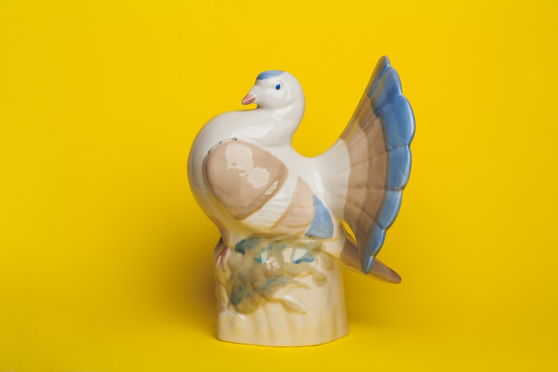 Dove Porcelain Figurine Soviet Vintage Xmas Christmas Gift | Etsy
