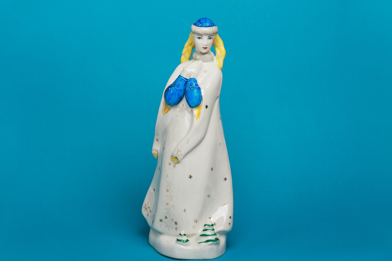 Vintage Porcelain Figurine Snow Maiden Original Soviet Ukrainian ...