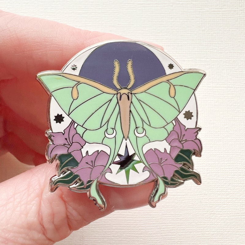 Luna Moth Pin - Etsy