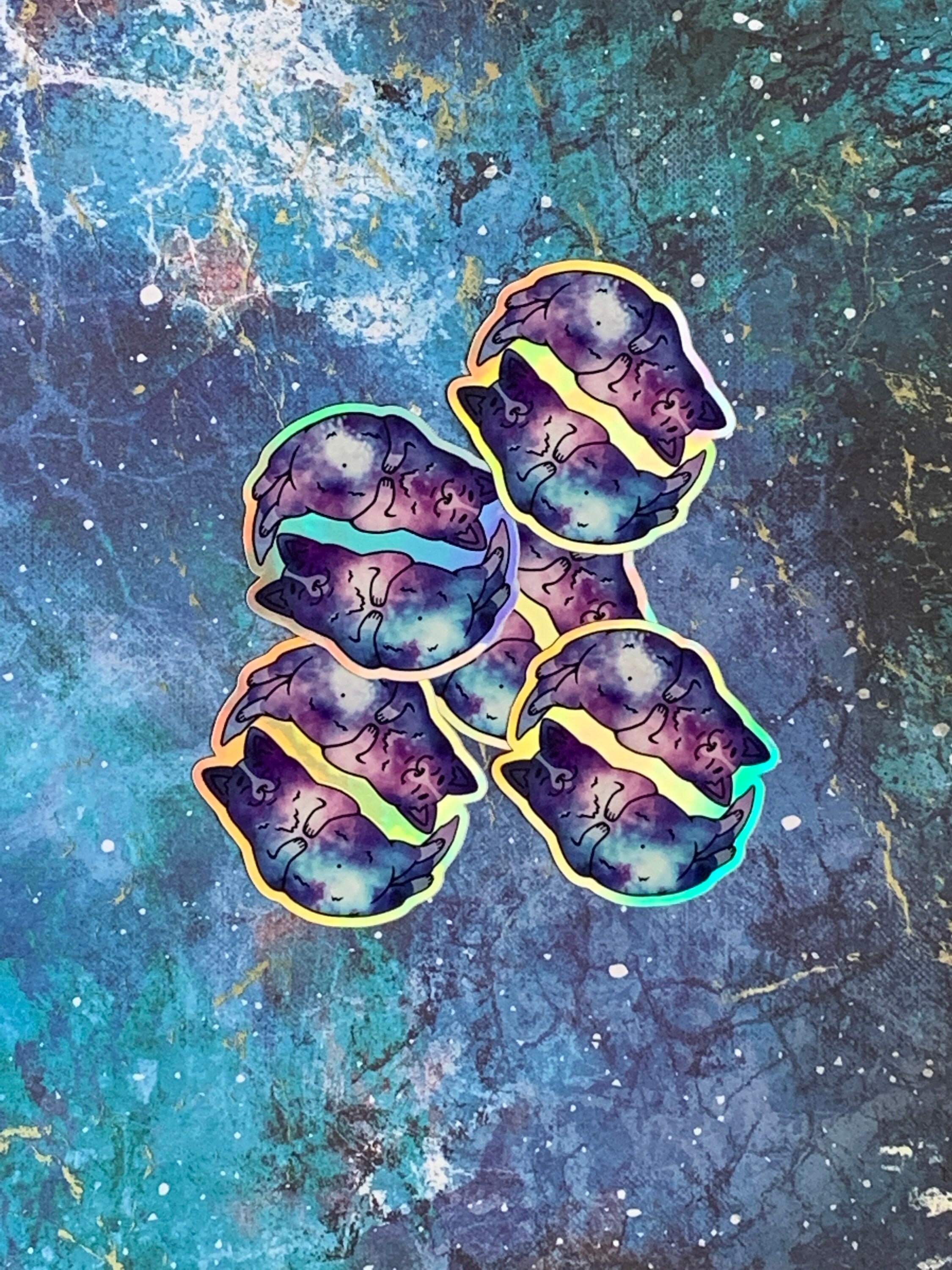 Welsh Corgi Holographic Sticker Cosmic Corgis - Etsy