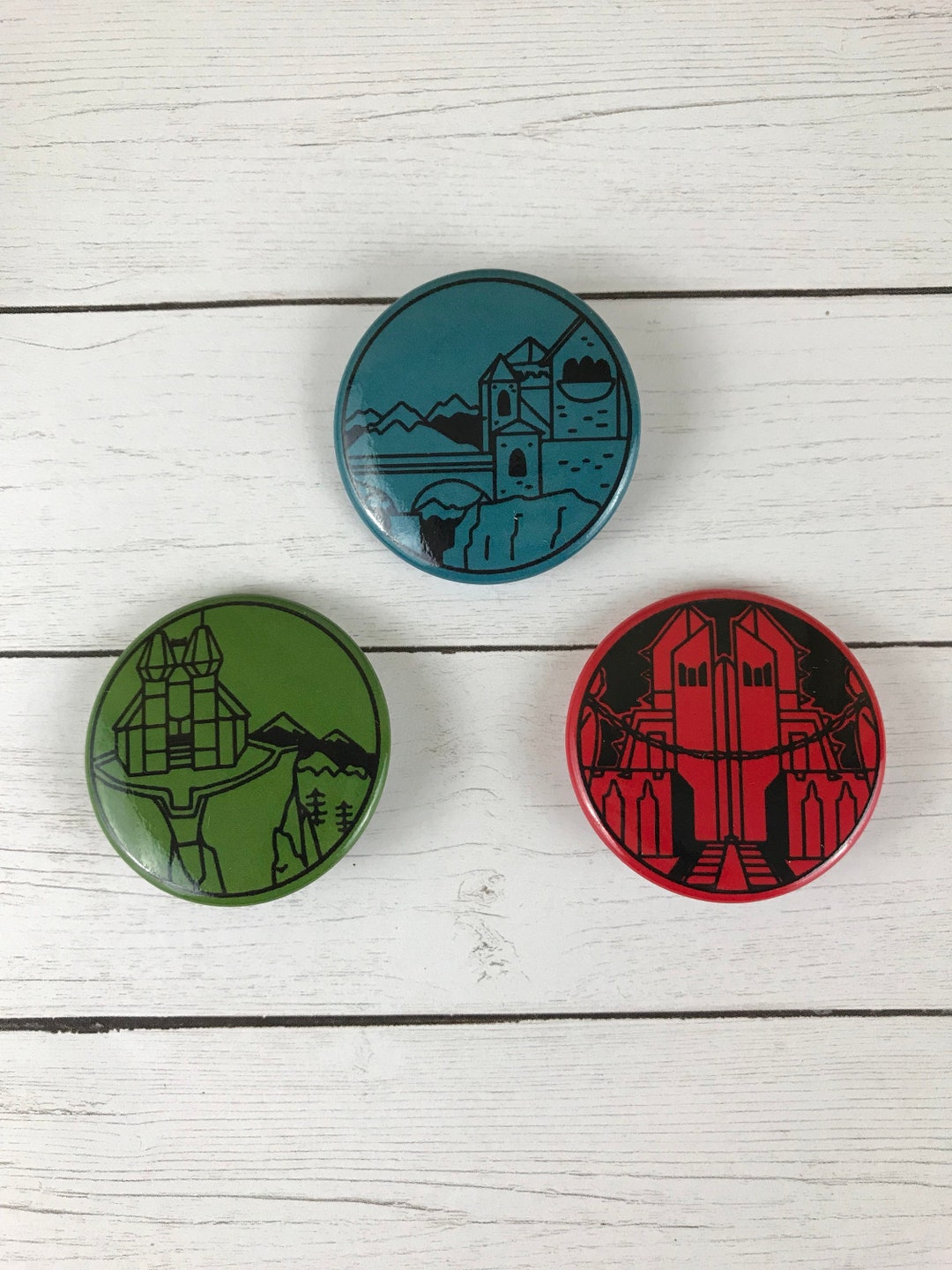 Homes Sweet Homes Monoline Design Pinback Button Set - Etsy