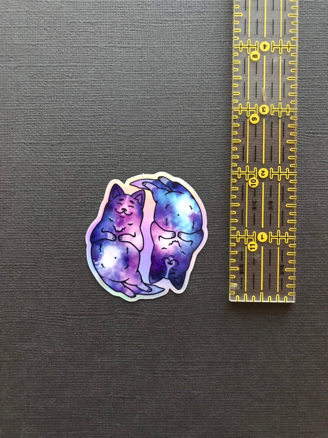Welsh Corgi Holographic Sticker Cosmic Corgis - Etsy