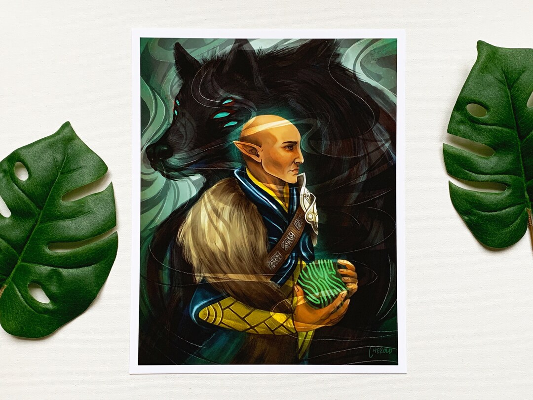 Dread Wolf Digital Art Print - Etsy