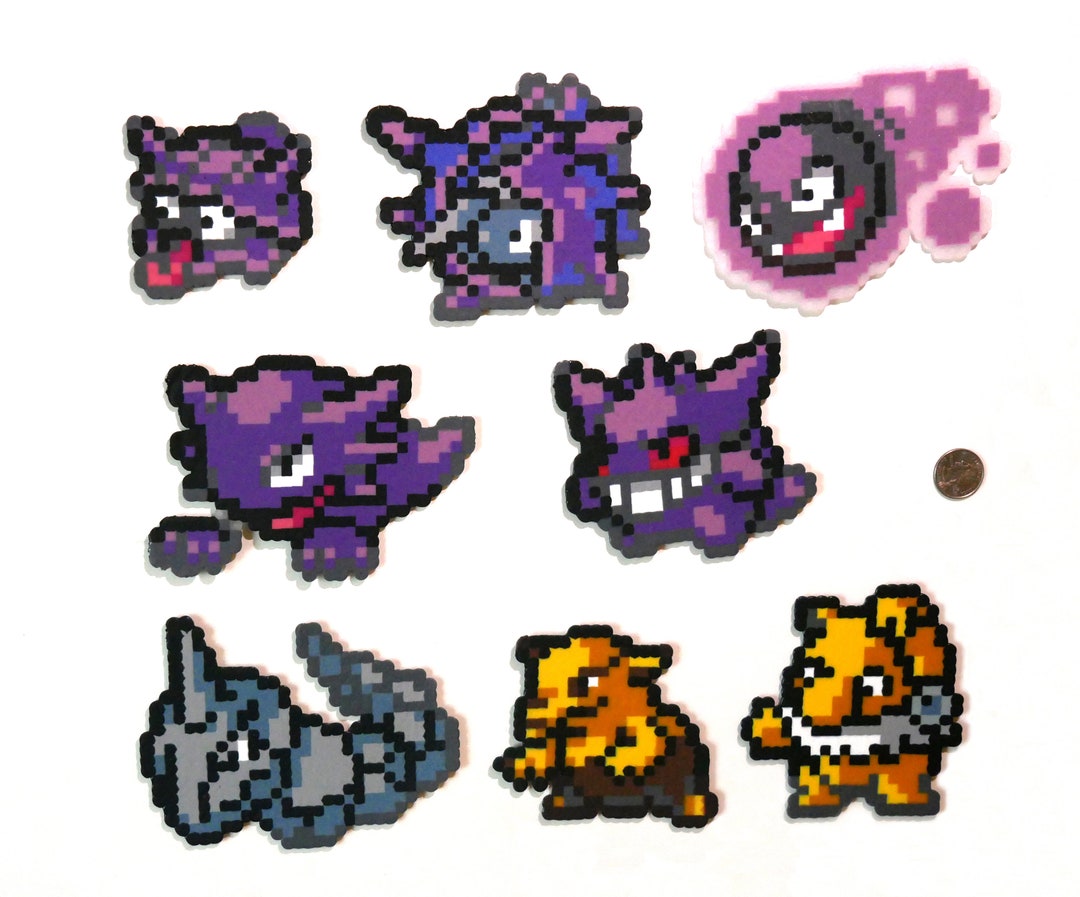 Pokemon Perler Bead Sprites #090 - #097 - Etsy