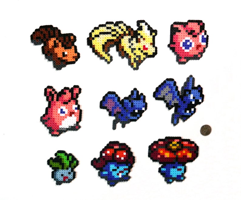 Pokemon Perler Bead Sprites 037045 - Etsy