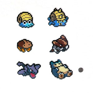 Pokemon Perler Bead Sprites #138 - #143 - Etsy