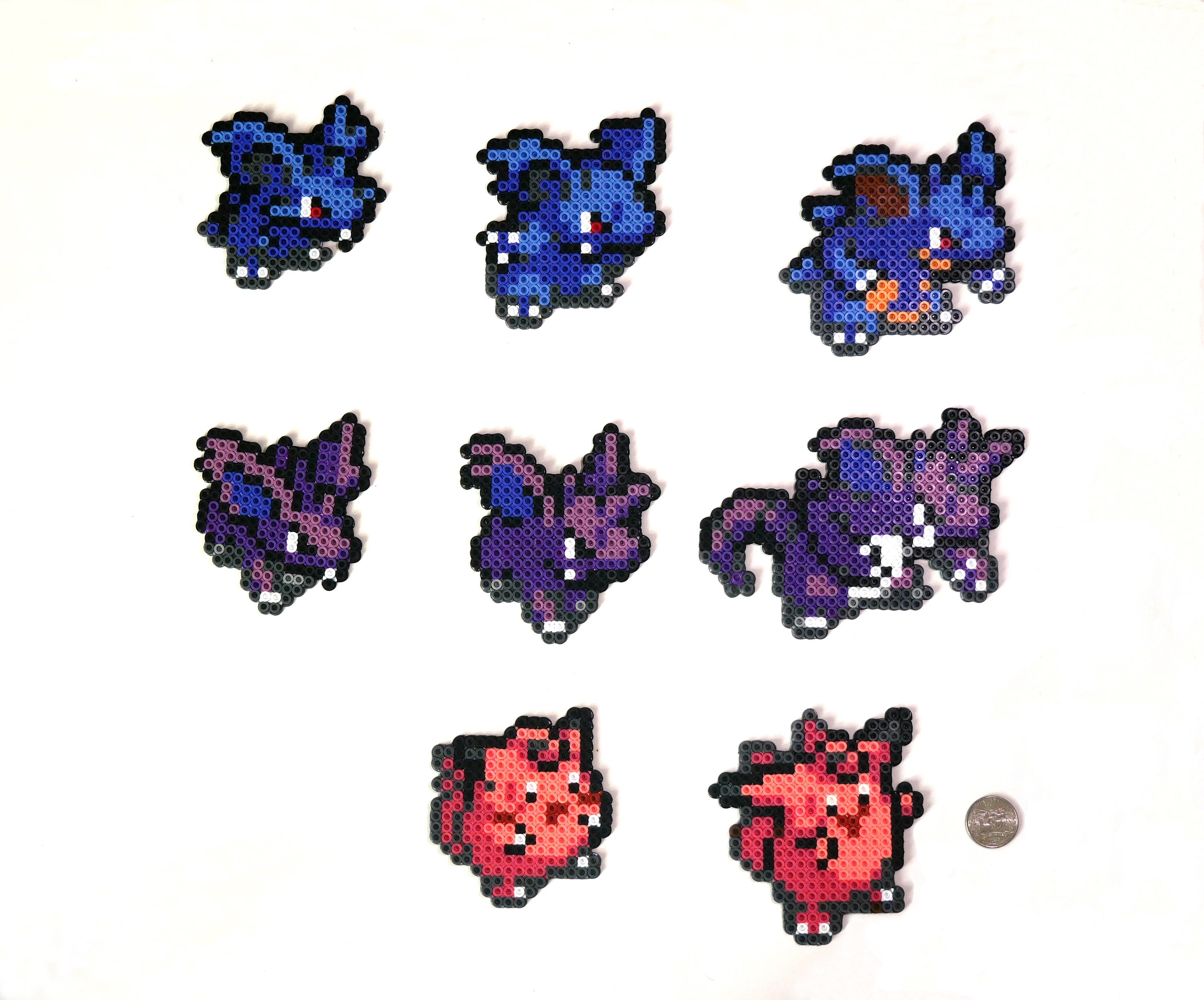 Pokemon Perler Bead Sprites #029-#036 - Etsy