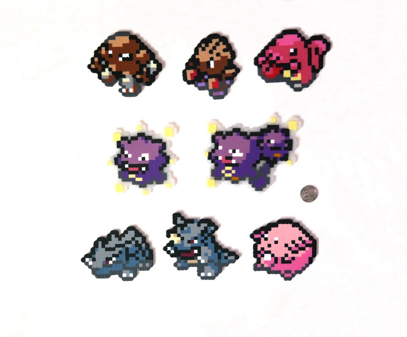 Pokemon Perler Bead Sprites 106 113 - Etsy