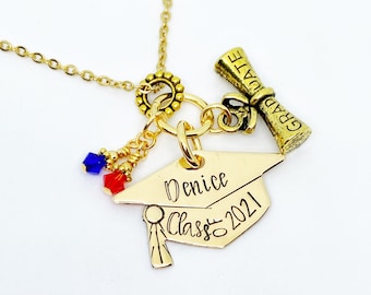 Graduation Cap Necklace | Etsy