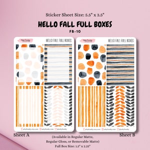 Hello Fall Full Set Planner Boxes for Planning, Scrapbooking, and ...