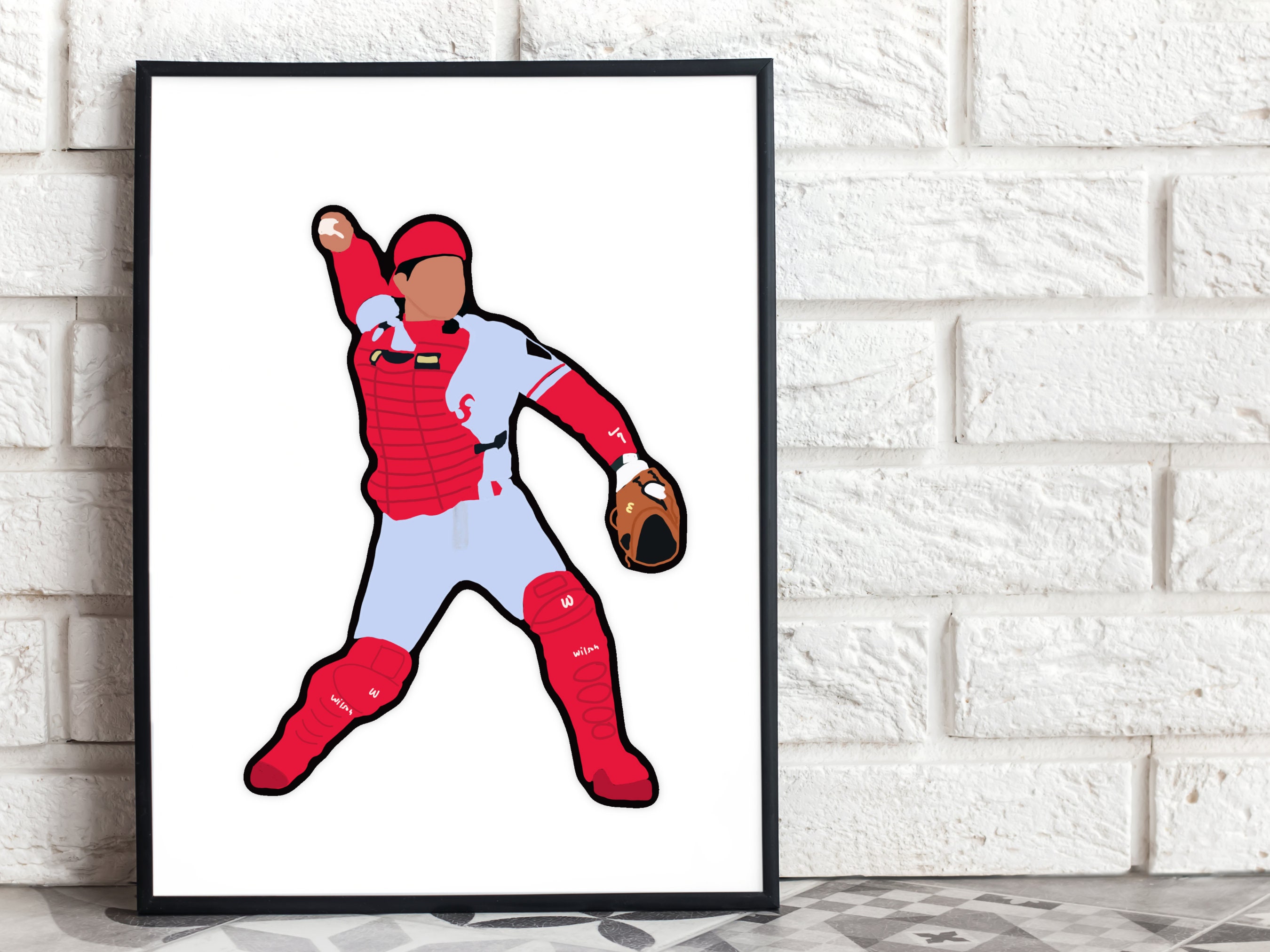 Baseball Portrait- Pudge Rodriguez Texas Rangers, Man Cave, Sport Art ...