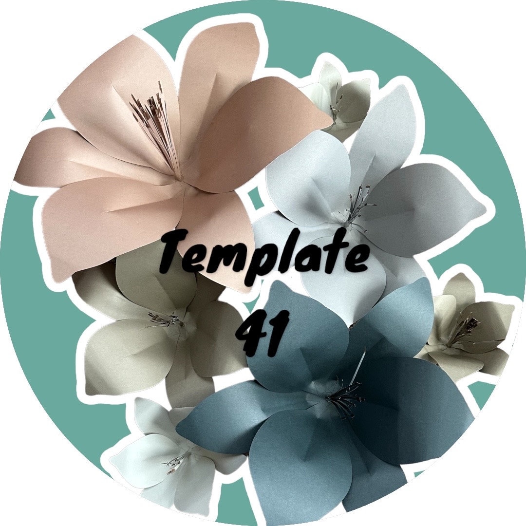 Lily Template 41 | SVG and PDF - Etsy