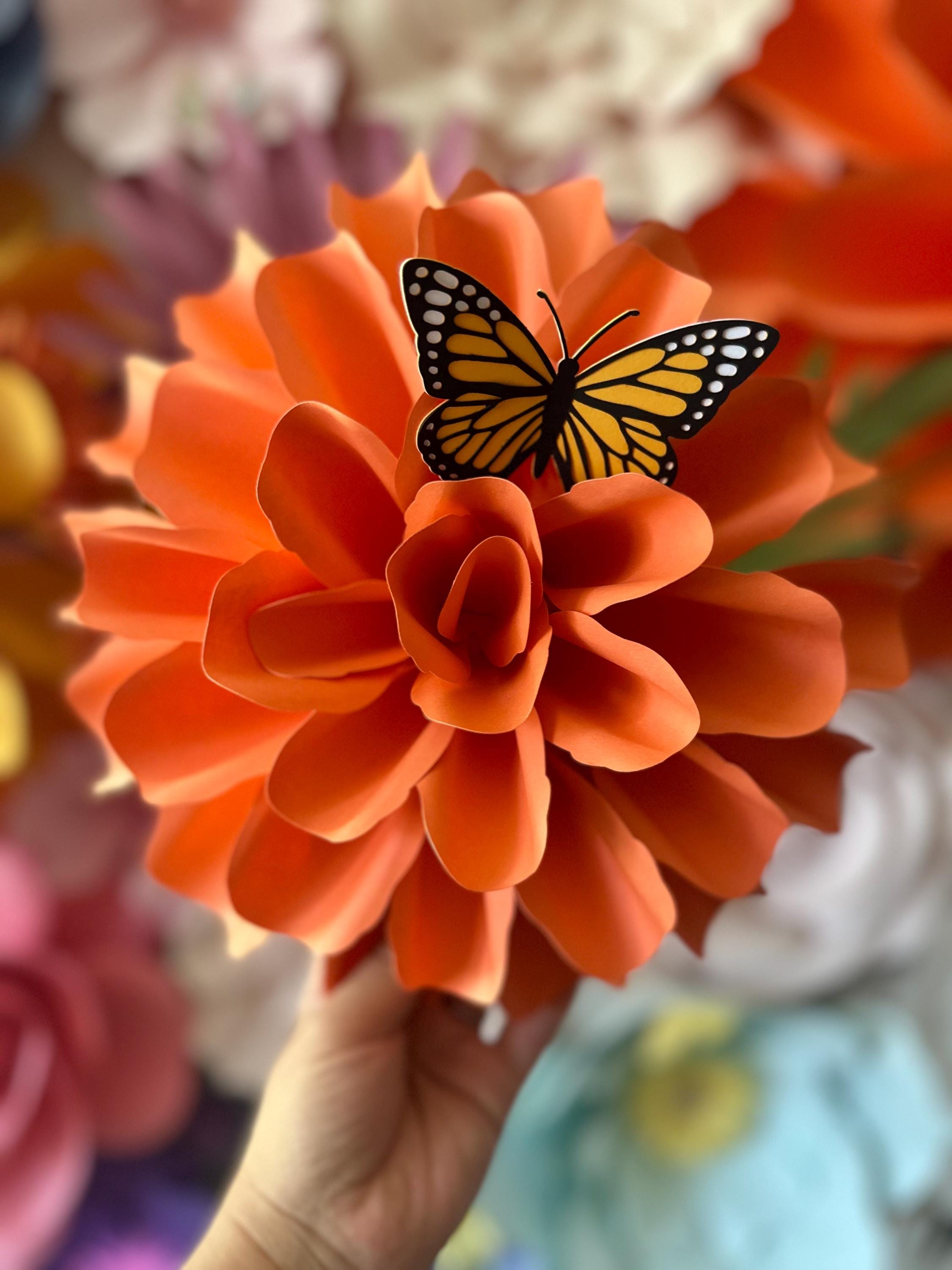 SVG and PDF Marigold Paper Flower Template #44 - Etsy