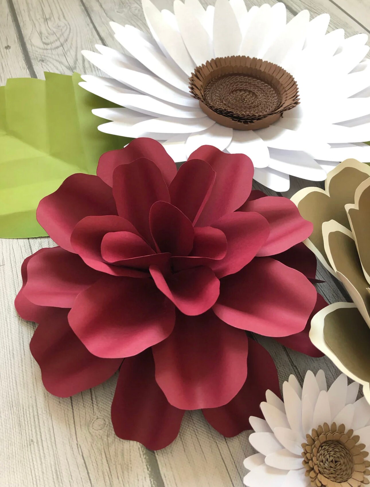 SVG and PDF Marigold Paper Flower Template #44 - Etsy