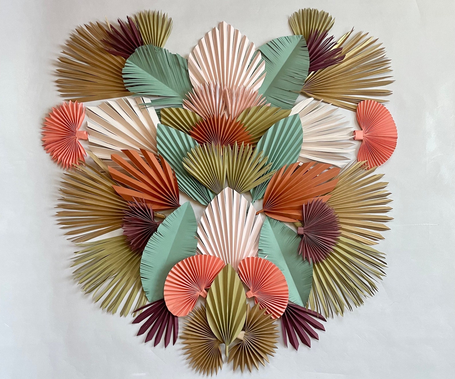 Tropical Palm Leaf 40 Piece Decor Color Customizable Party - Etsy