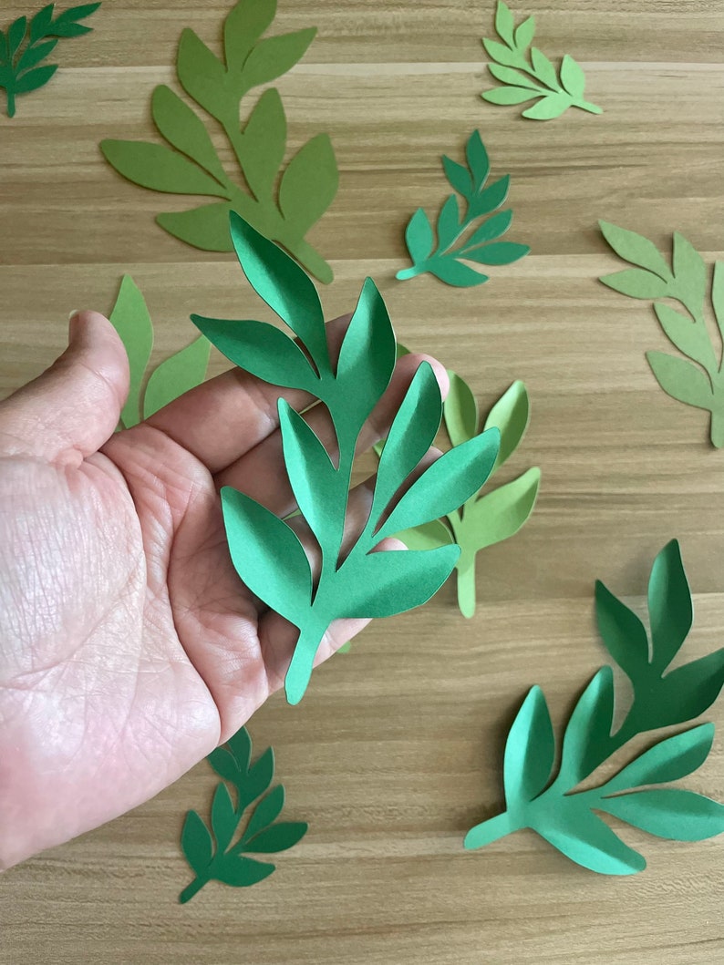 PNG Leaf 8 Paper Leaf Leaf Template Paper Flowers - Etsy