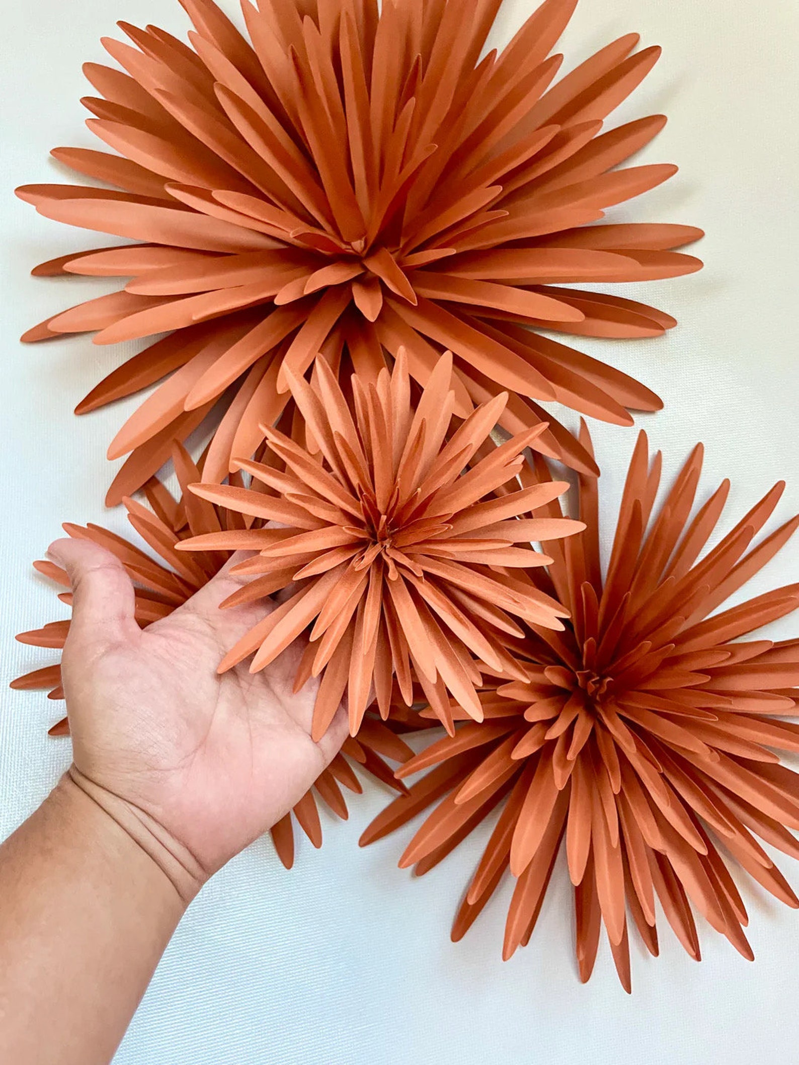 SVG and PDF Spider Mum Paper Flower Template #93 - Etsy