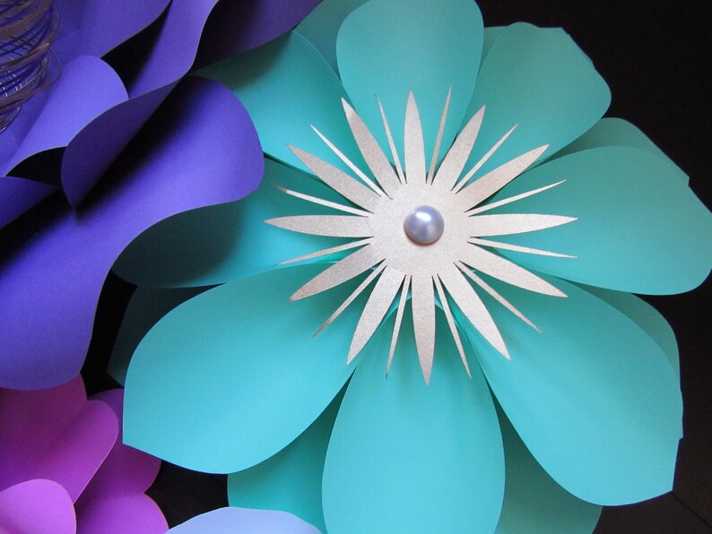 SVG and PDF Paper Flower Template 15 - Etsy