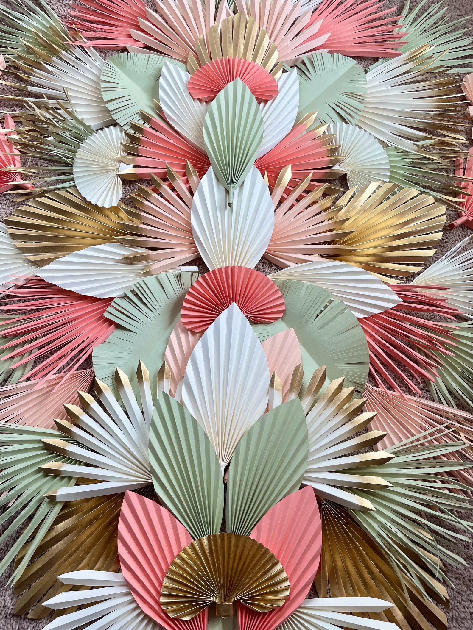 Tropical Palm Leaf 60 Piece Decor Color Customizable Party - Etsy