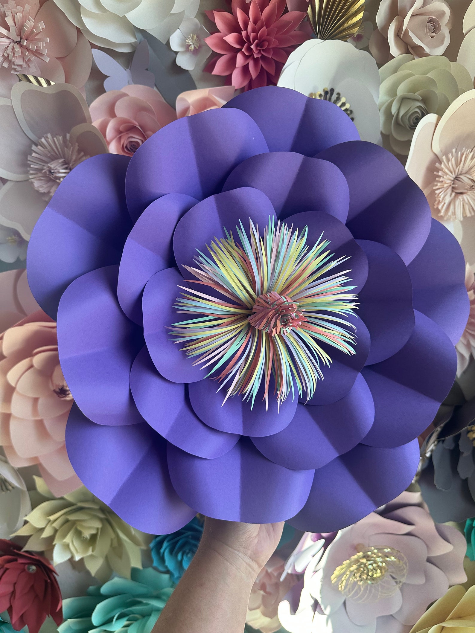 SVG Center 1 Paper Flowers Paper Flower Center - Etsy