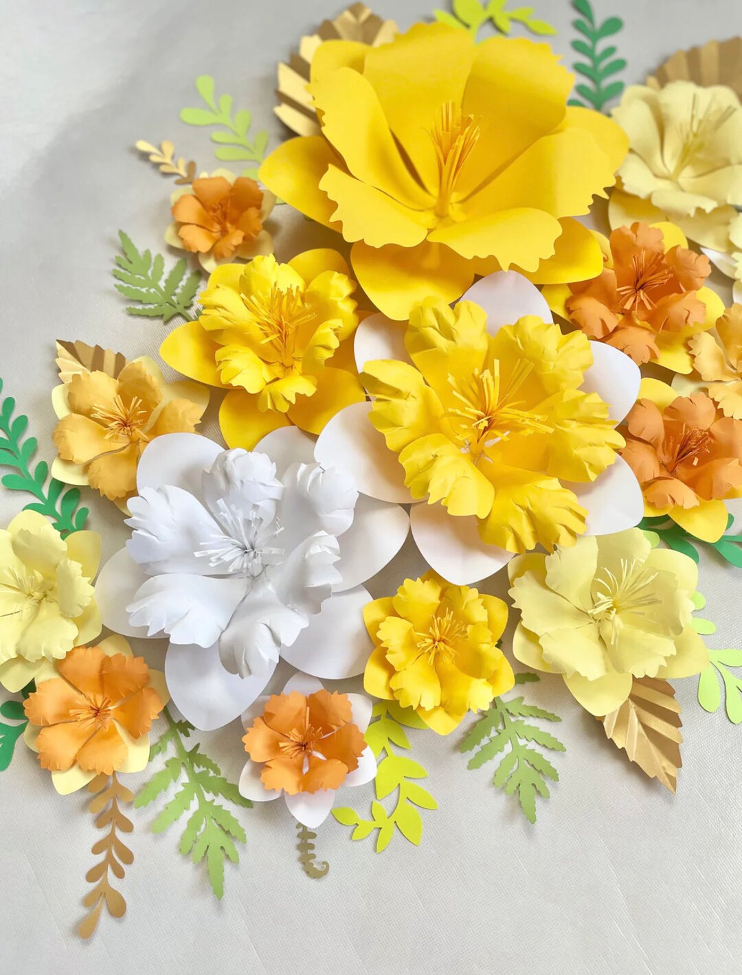 Daffodil SVG and PDF Template 106 - Etsy