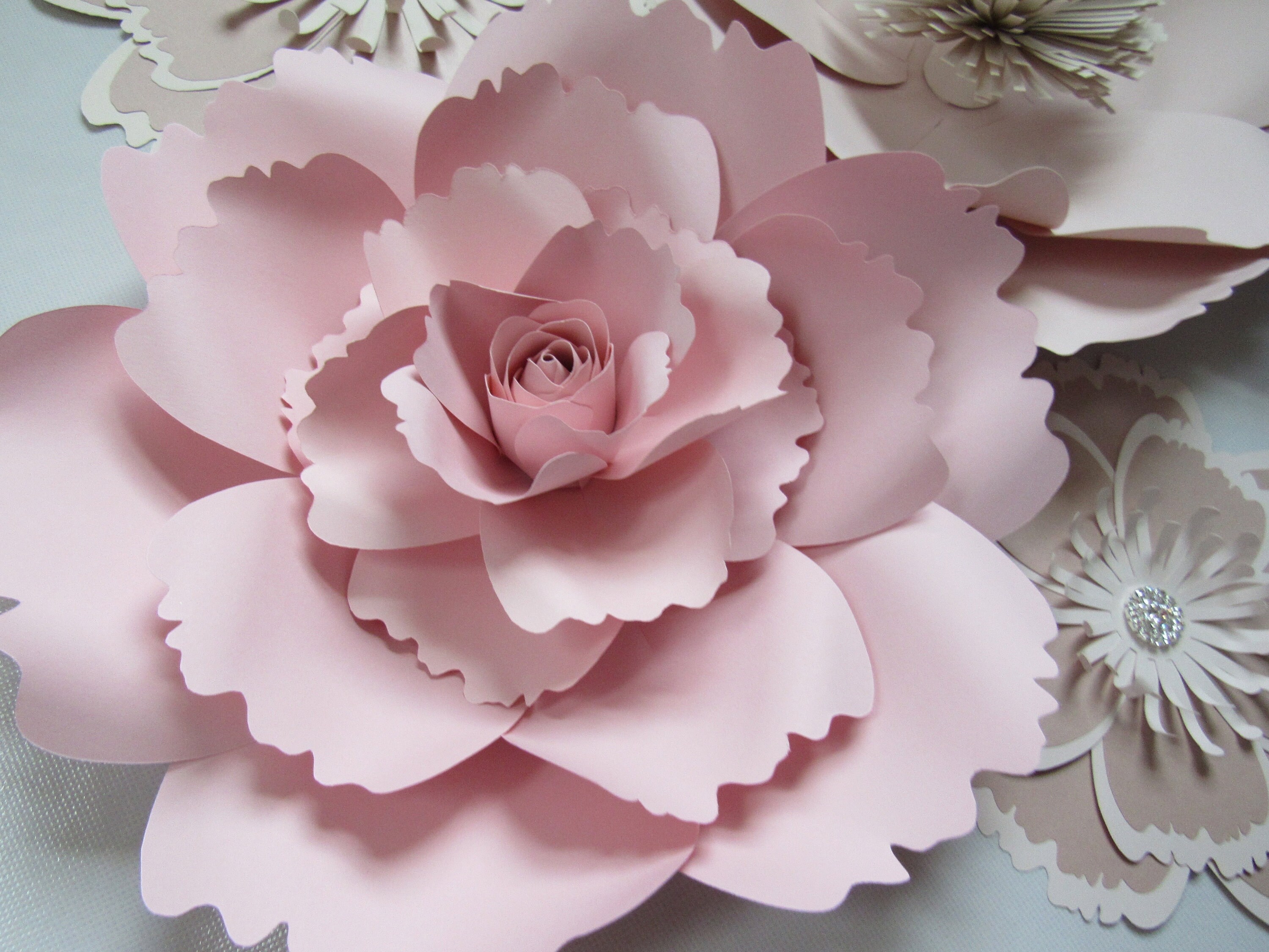 SVG and PDF Paper Flower Template #101 - Etsy