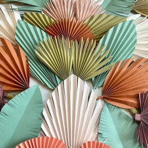 Tropical Palm Leaf 40 Piece Decor| Color Customizable| Party Decor ...