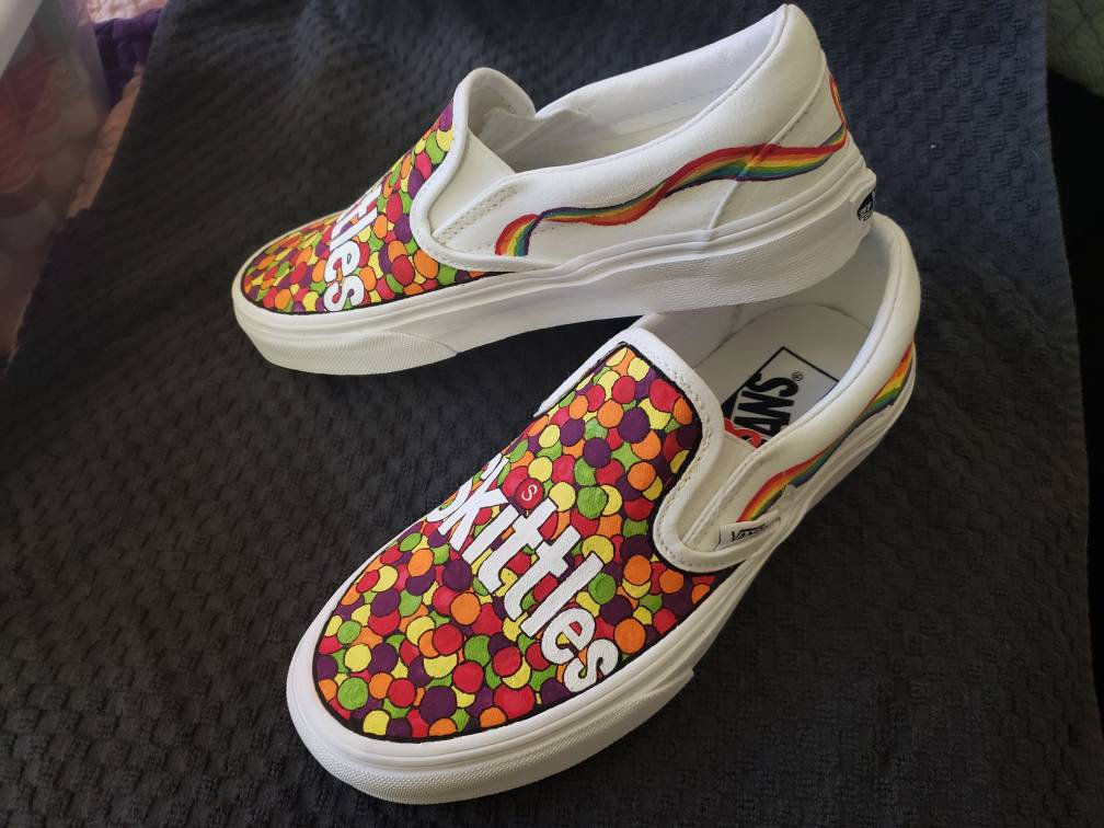 Skittles Candy Custom Painted Shoes - Etsy