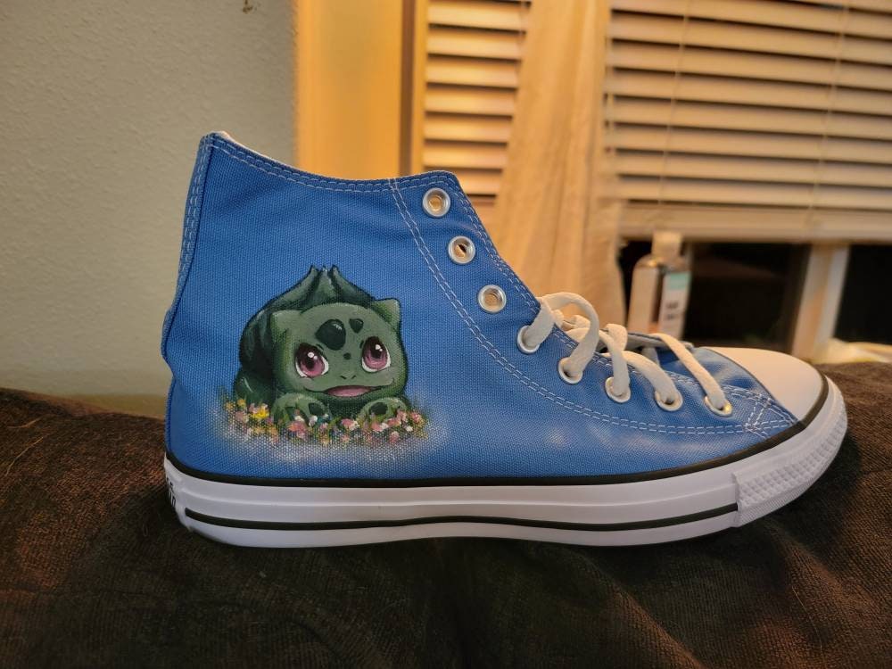 Bulbasaur Custom Painted Shoes - Etsy