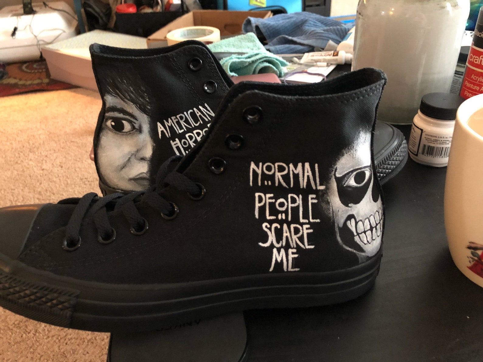 American Horror Story Custom Shoes - Etsy