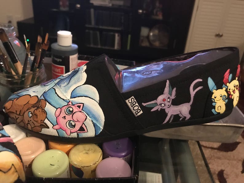 Pokemon Custom Painted Shoes - Etsy