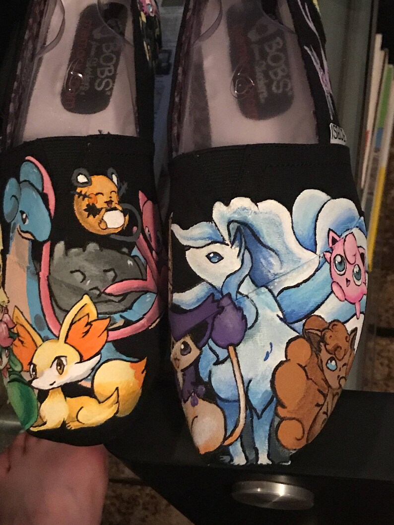 Pokemon Custom Painted Shoes - Etsy