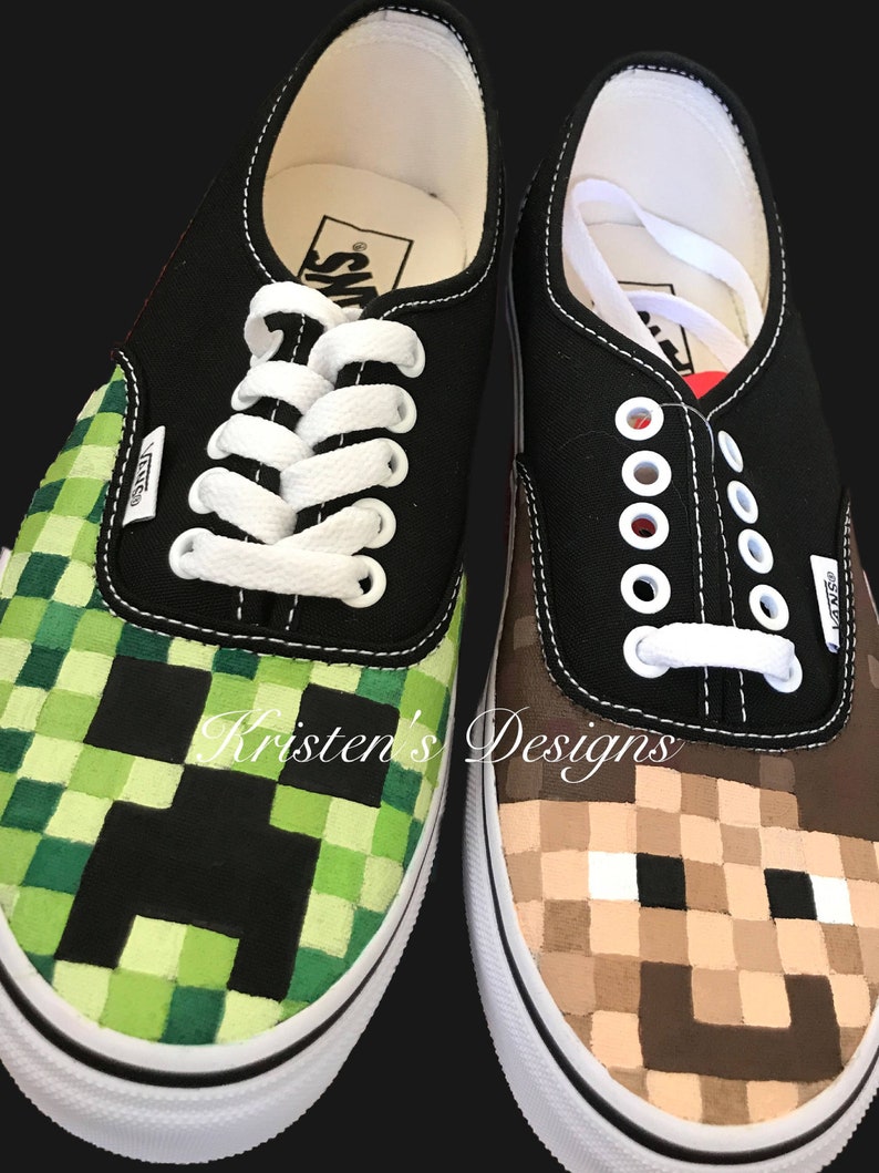 Video Game Custom Shoes Video Game Minecraft Clothes Fan - Etsy