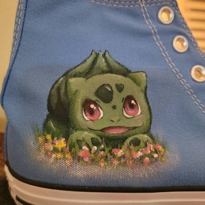 Bulbasaur Custom Painted Shoes - Etsy
