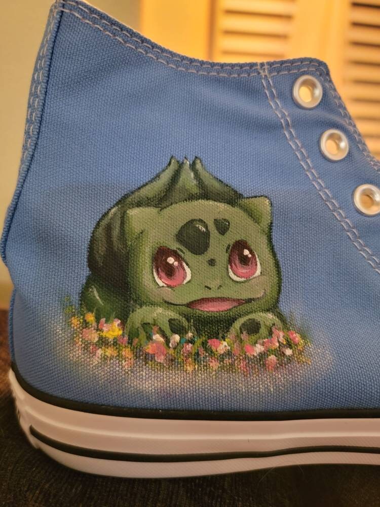 Bulbasaur Custom Painted Shoes - Etsy