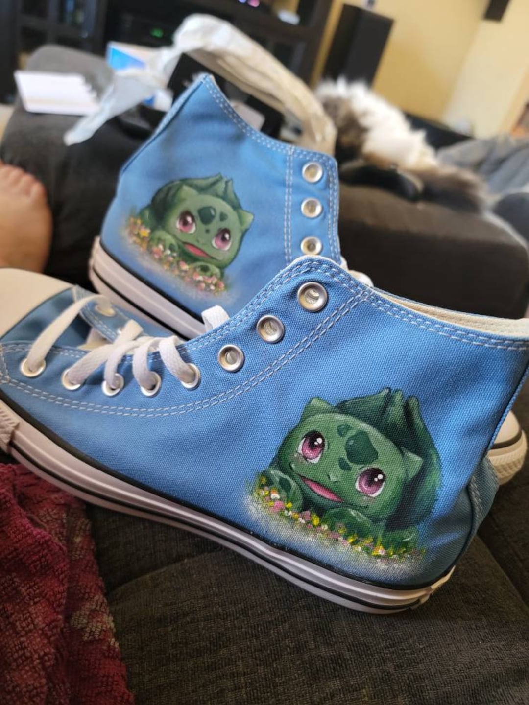Bulbasaur Custom Painted Shoes - Etsy