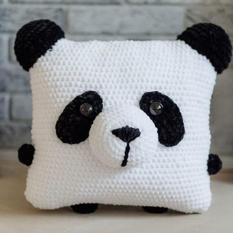 Panda Pillow - Etsy