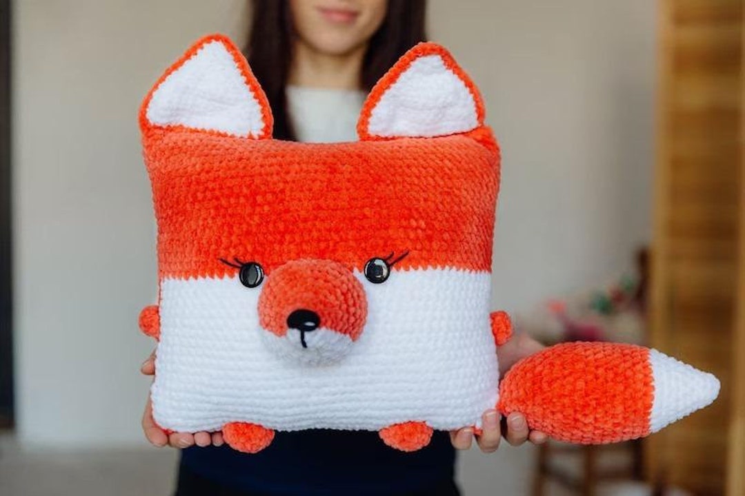 Fox Crochet Pattern, Fox Pillow Crochet Pattern, Amigurumi Fox Pattern ...