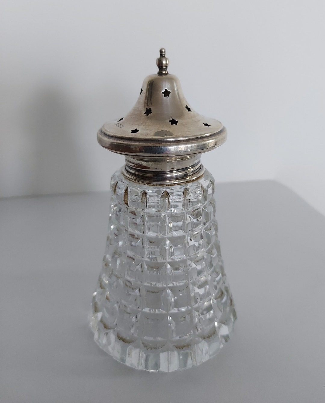 Crystal and Silver Sugar Caster H.pidduck & Sons - Etsy