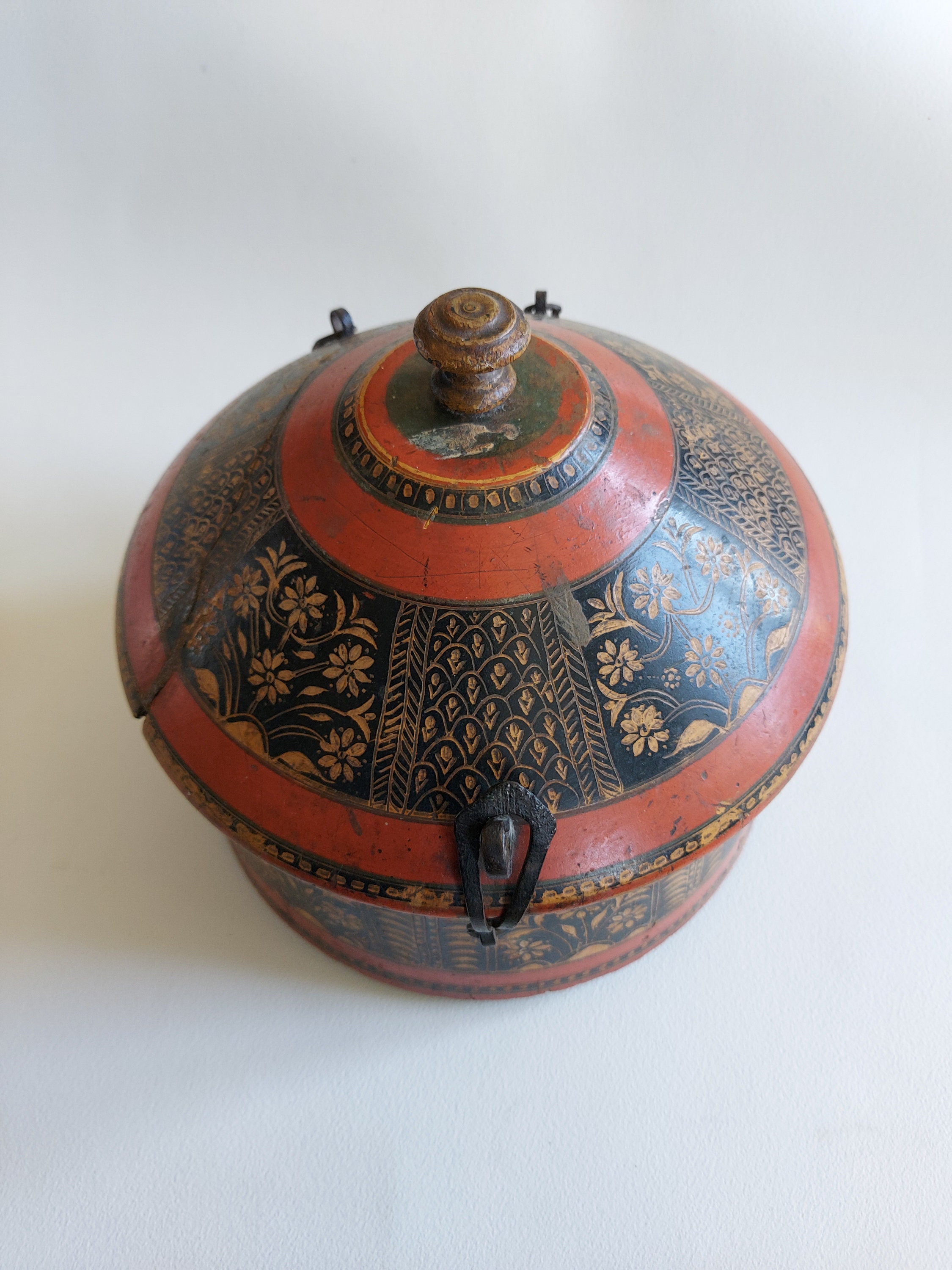 Very Large Antique Afghan/pakistan Hand-carved Wooden Spice Box - Etsy