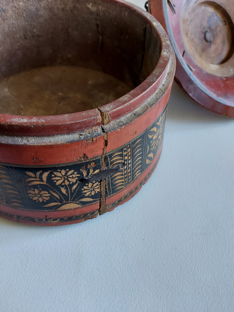 Very Large Antique Afghan/pakistan Hand-carved Wooden Spice Box - Etsy