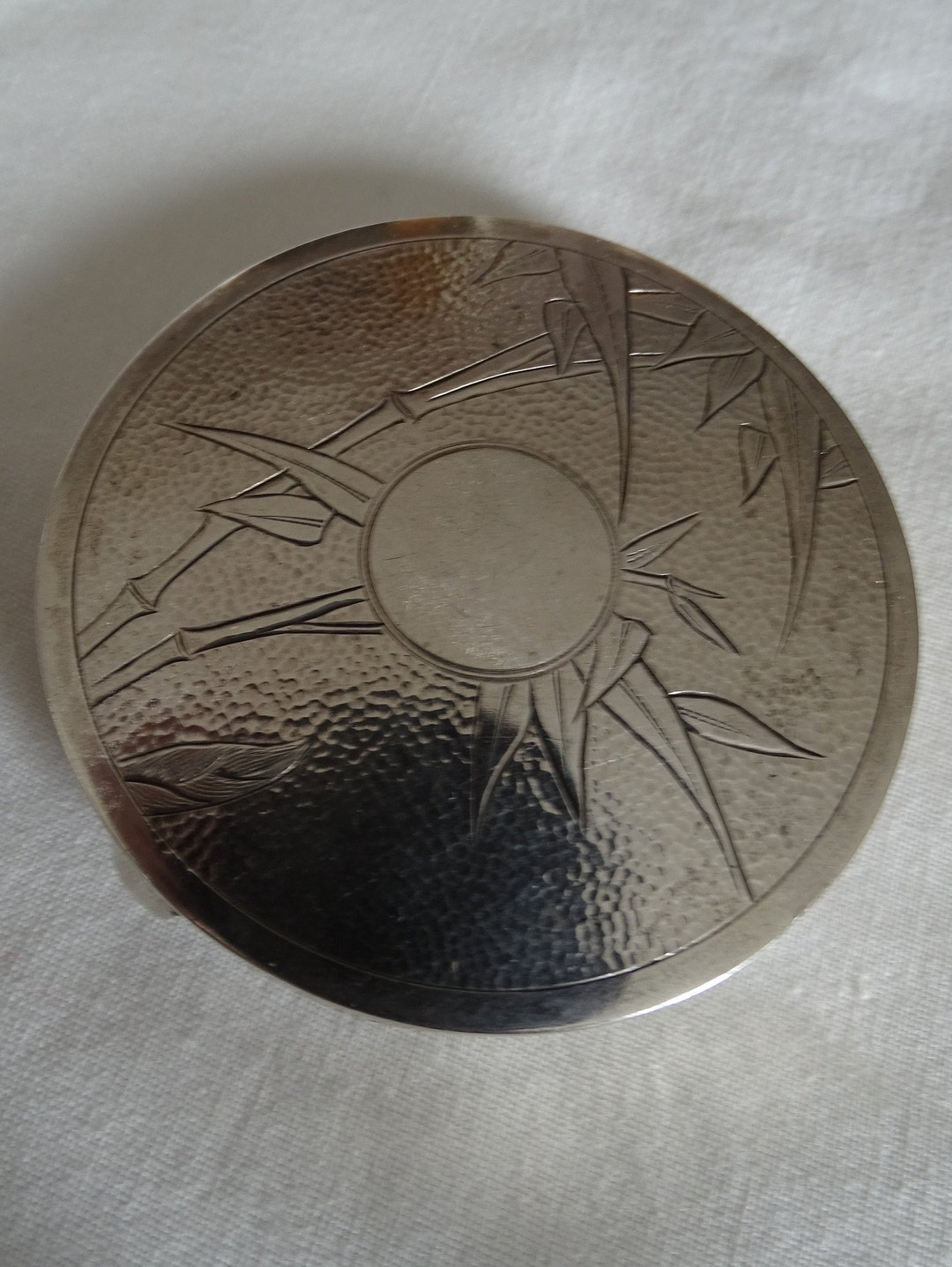 Antique Chinese Silver Powder Box - Etsy