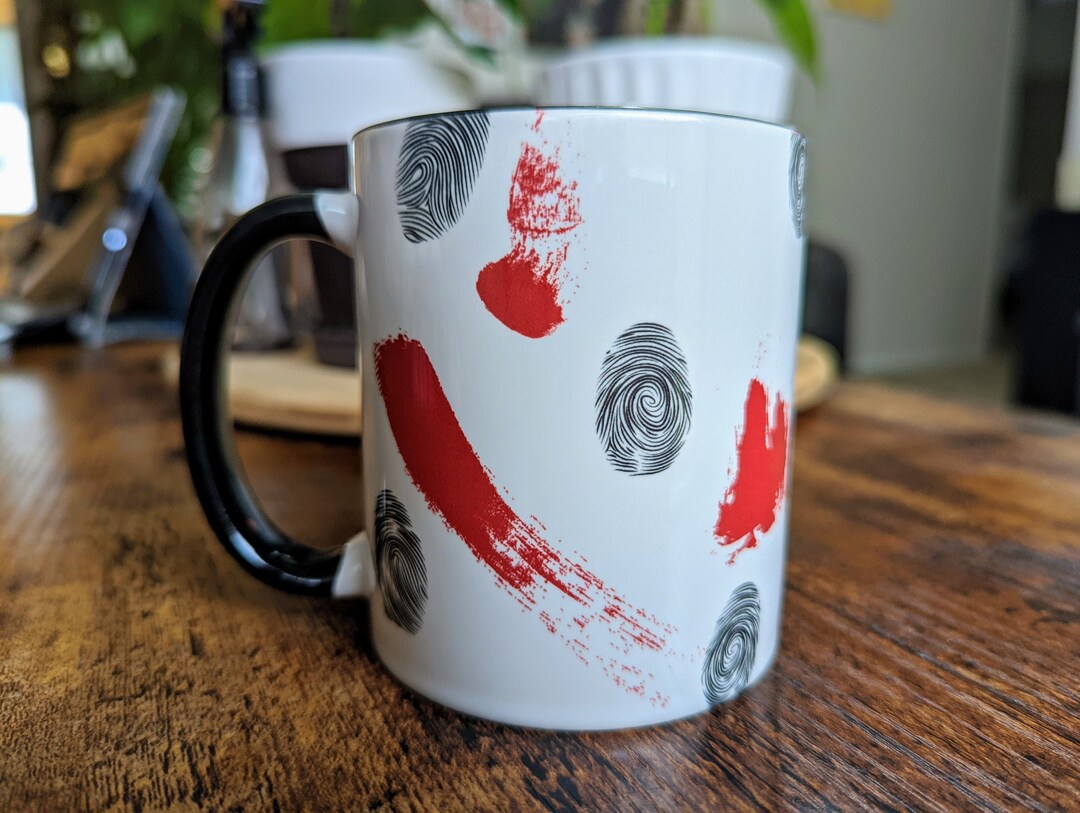 Fingerprint True Crime Scene Forensic Science Mug, Christmas Holiday ...