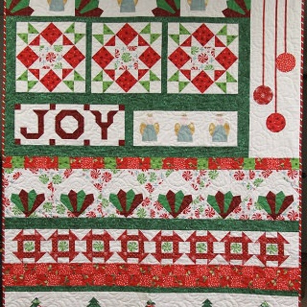 Christmas Row Quilt Pattern - Etsy