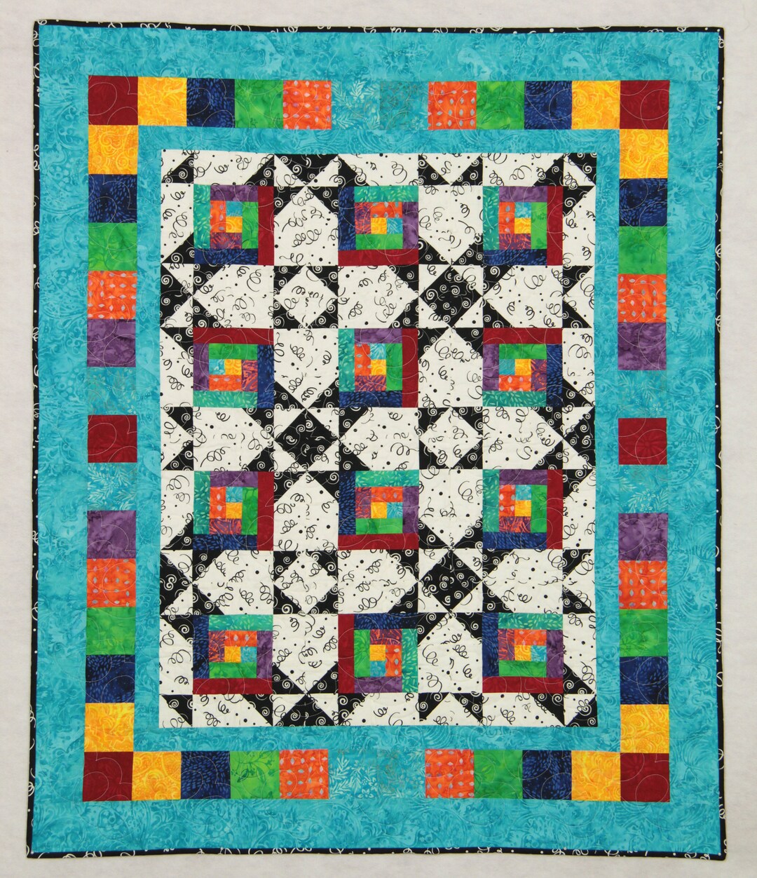 Bryce Canyon Log Cabin PDF (digital Quilt Pattern) Rainbow - Etsy